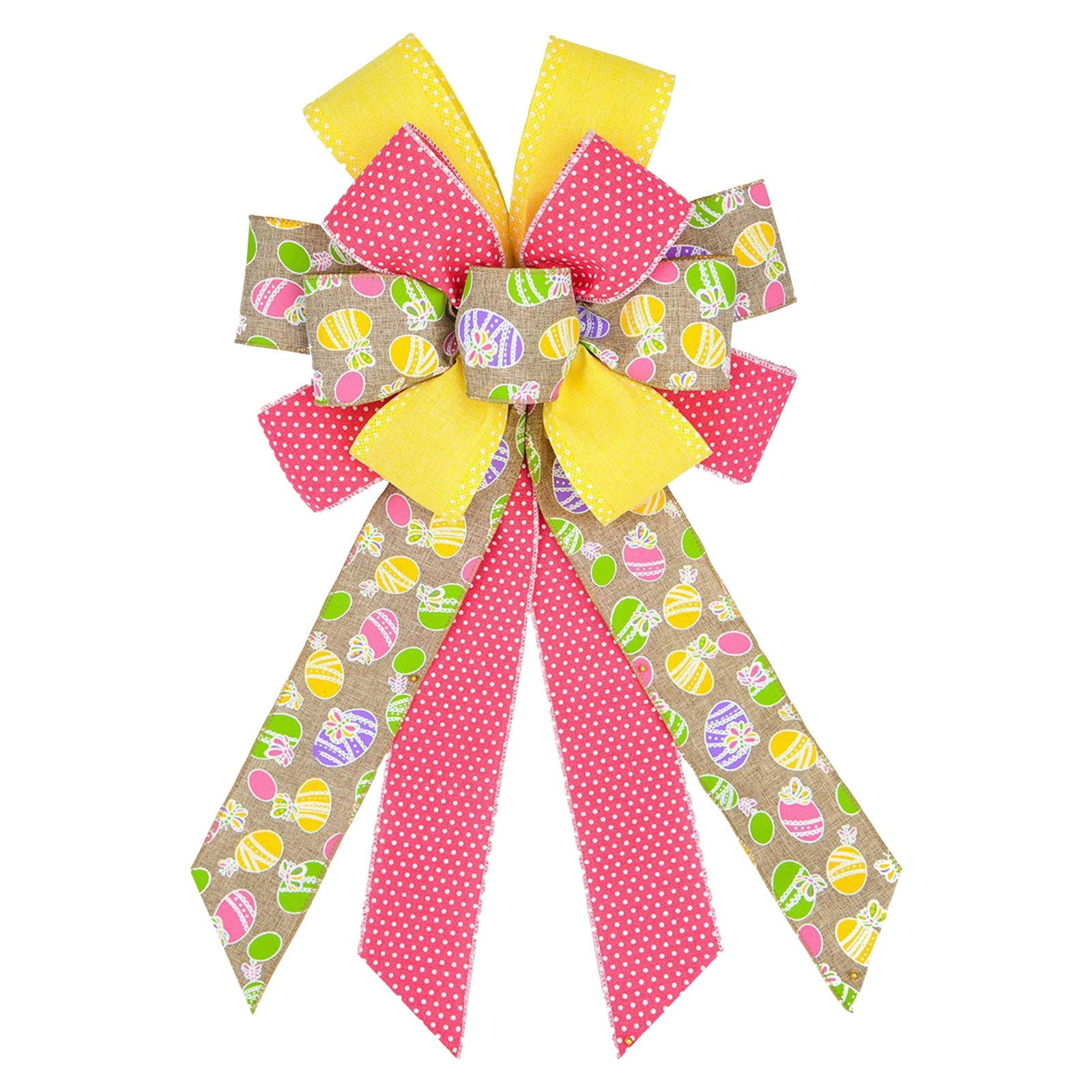 Easter Bows for Wreaths Decorations Large Bows for Spring Easter ...