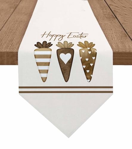 Easter Buffalo Plaid Check Triangle Table Runners Long Dresser Scarves ...