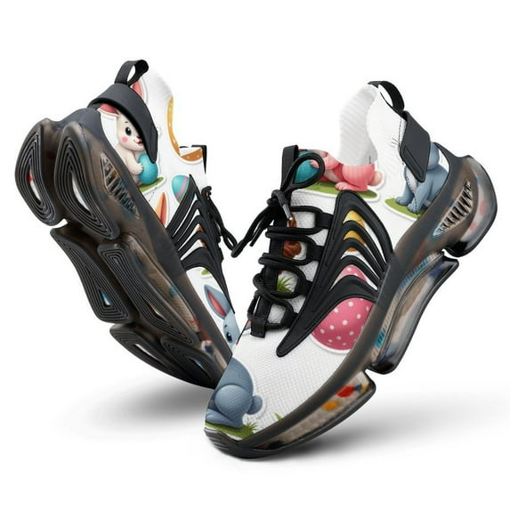 Easter Bunnies And Eggs Walking Shoes for Men Woman Lightweight Tennis ...