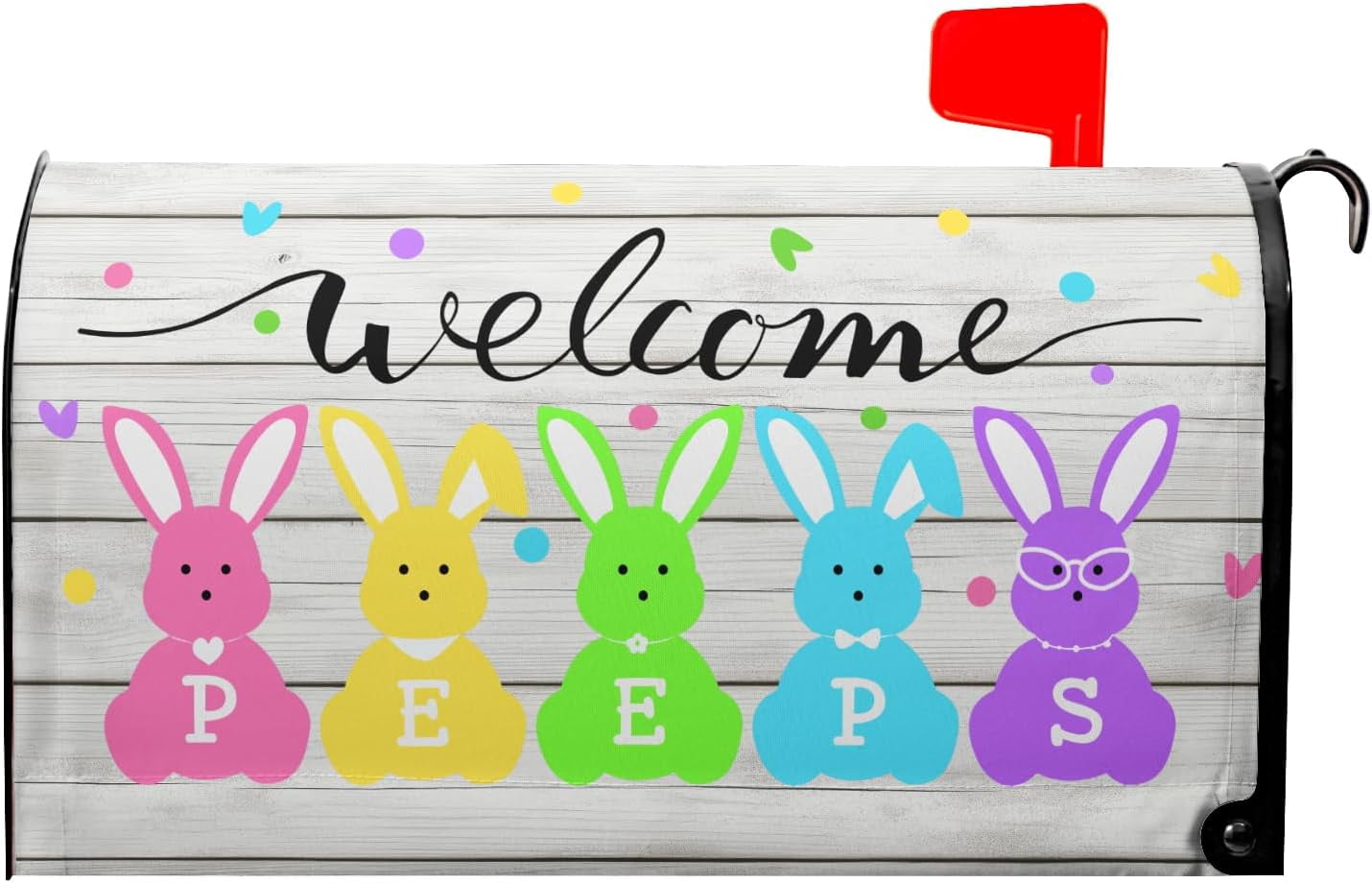 Easter Bunnies Mailbox Covers Magnetic Standard Size 21x18 Inch Easter ...