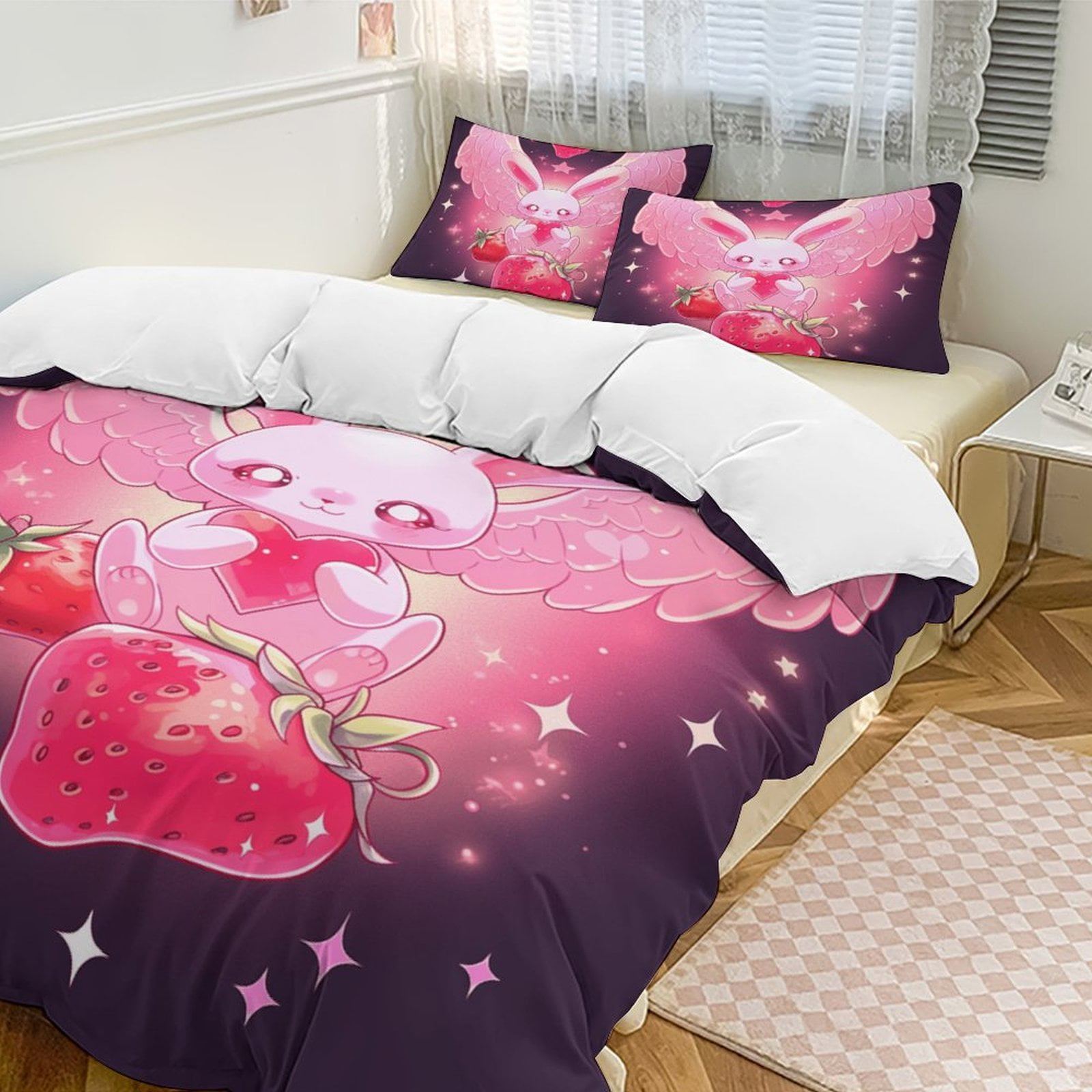 Easter Bunnies Rabbits 3D Duvet Cover Set Quilt Cover Theme of Kid Boy ...