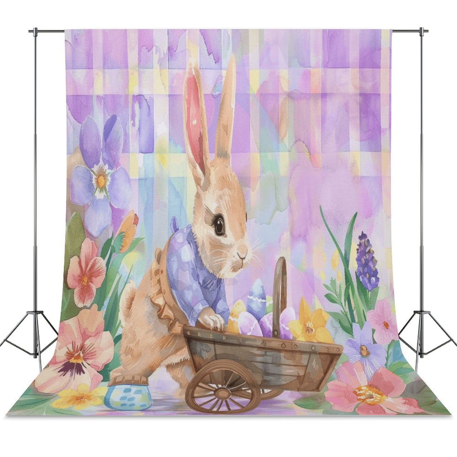 Easter Bunnies Rabbits Backdrop Background for Photography Photo Booth ...