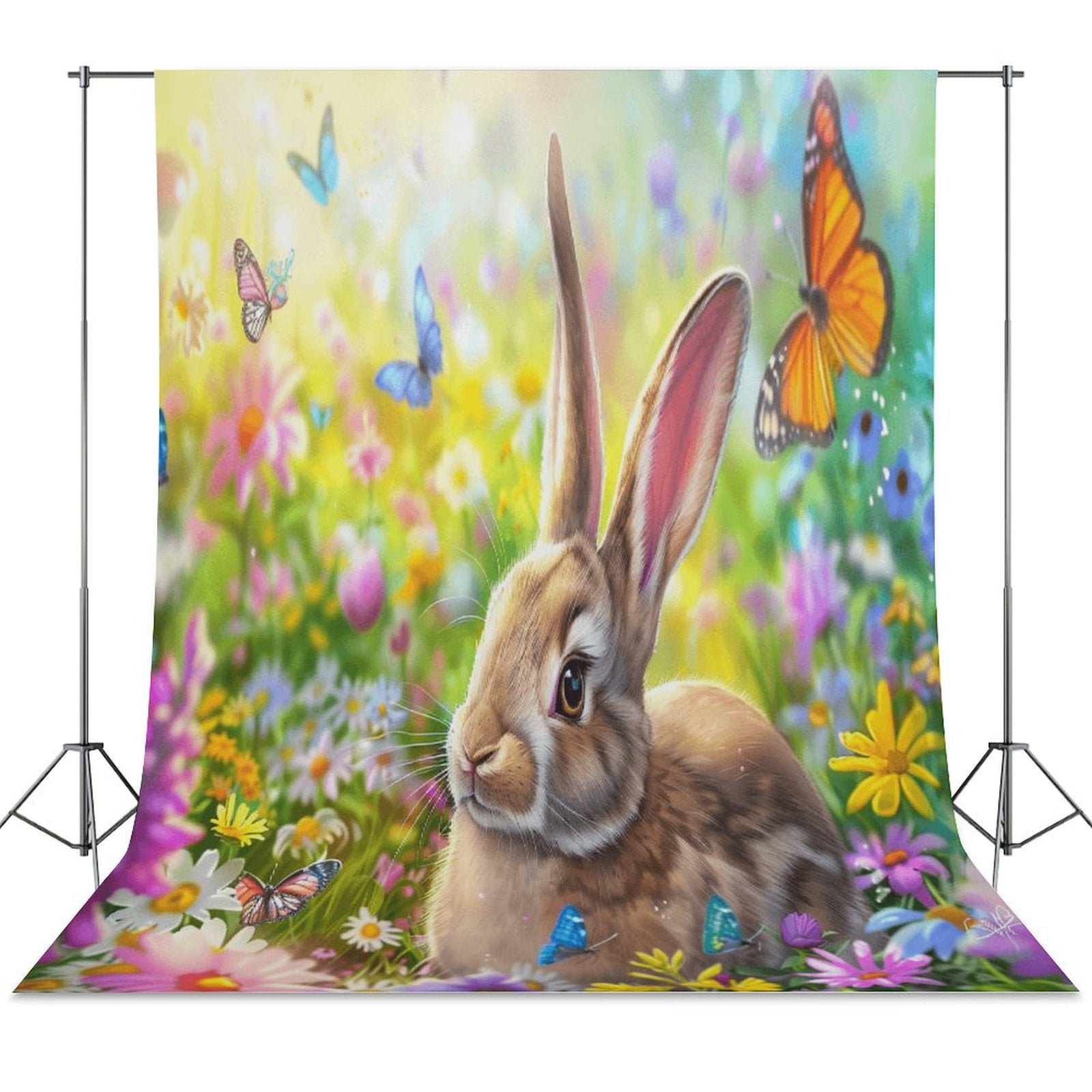 Easter Bunnies Rabbits Backdrops for Photography Kids Adult Photo Booth ...