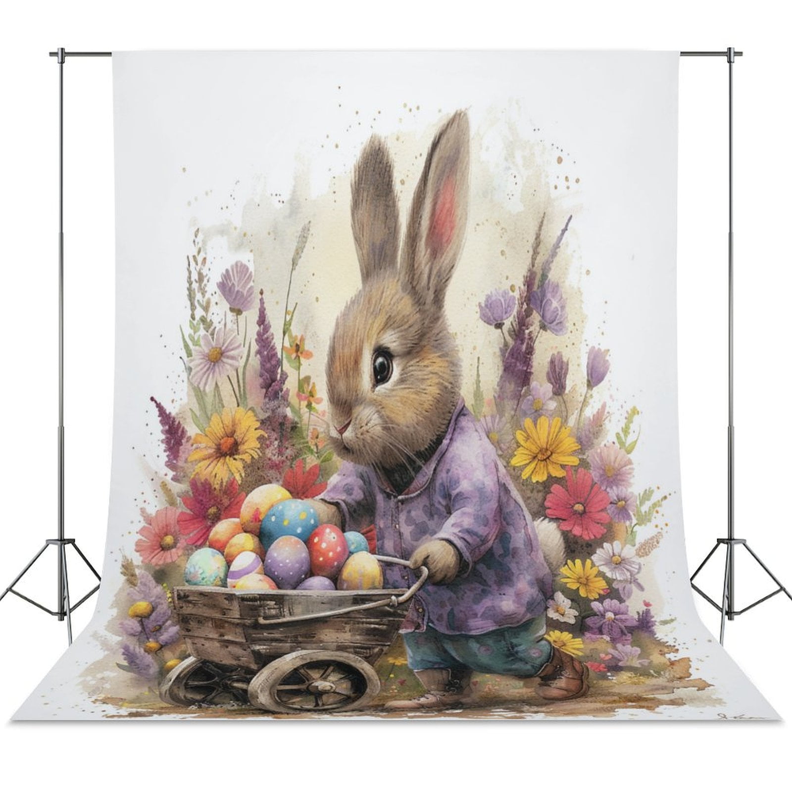 Easter Bunnies Rabbits Backdrops for Photography for Party Backdrop ...