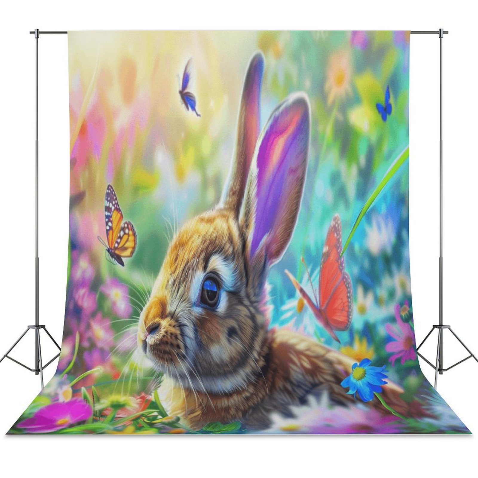 Easter Bunnies Rabbits Backdrops for Photography for Party Backdrop ...