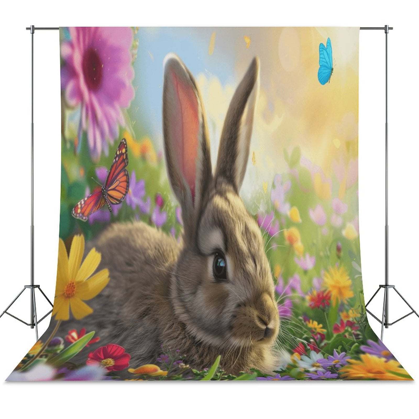 Easter Bunnies Rabbits Backdrops for Photography for Party Backdrop ...