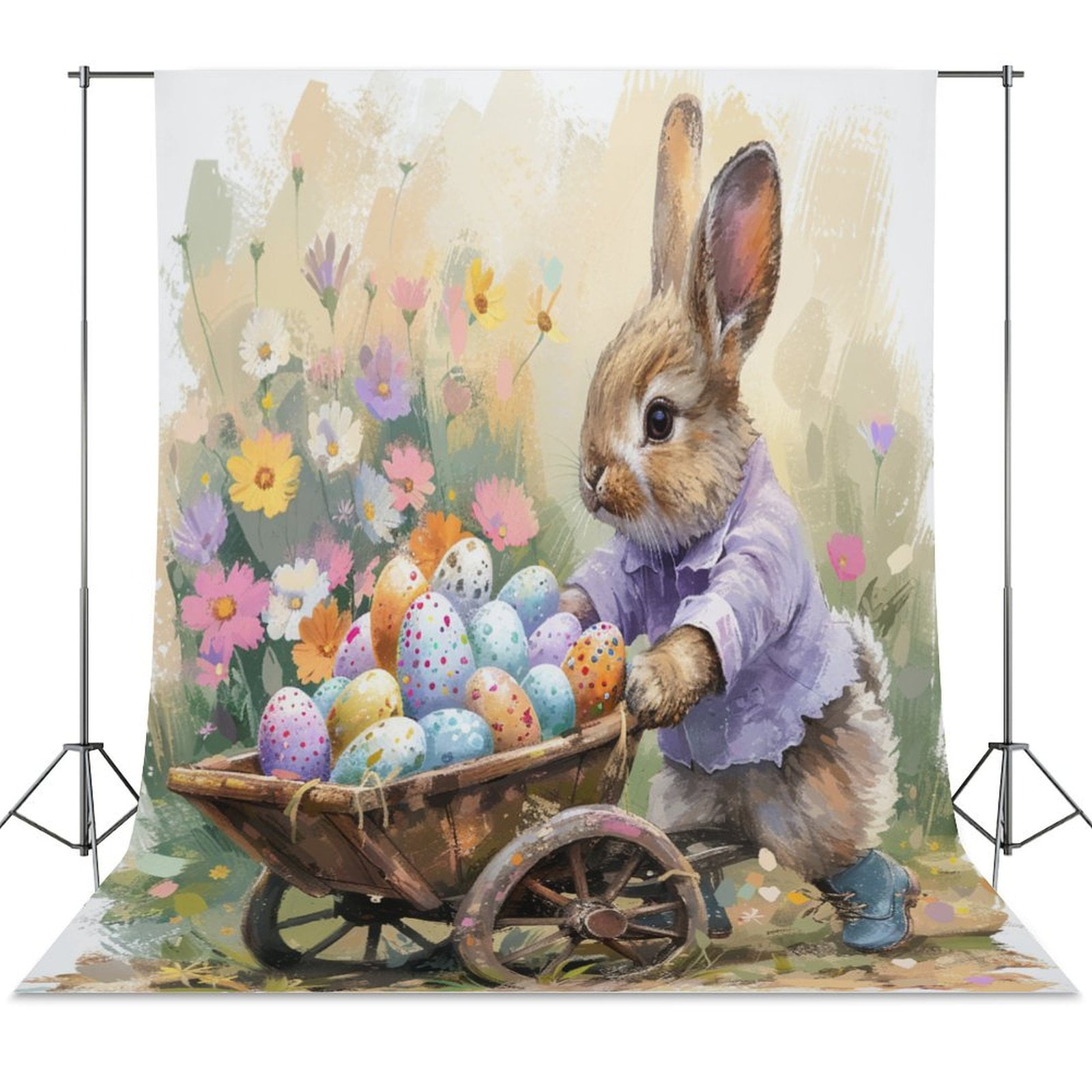 Easter Bunnies Rabbits Backdrops for Photography for Party Backdrop ...