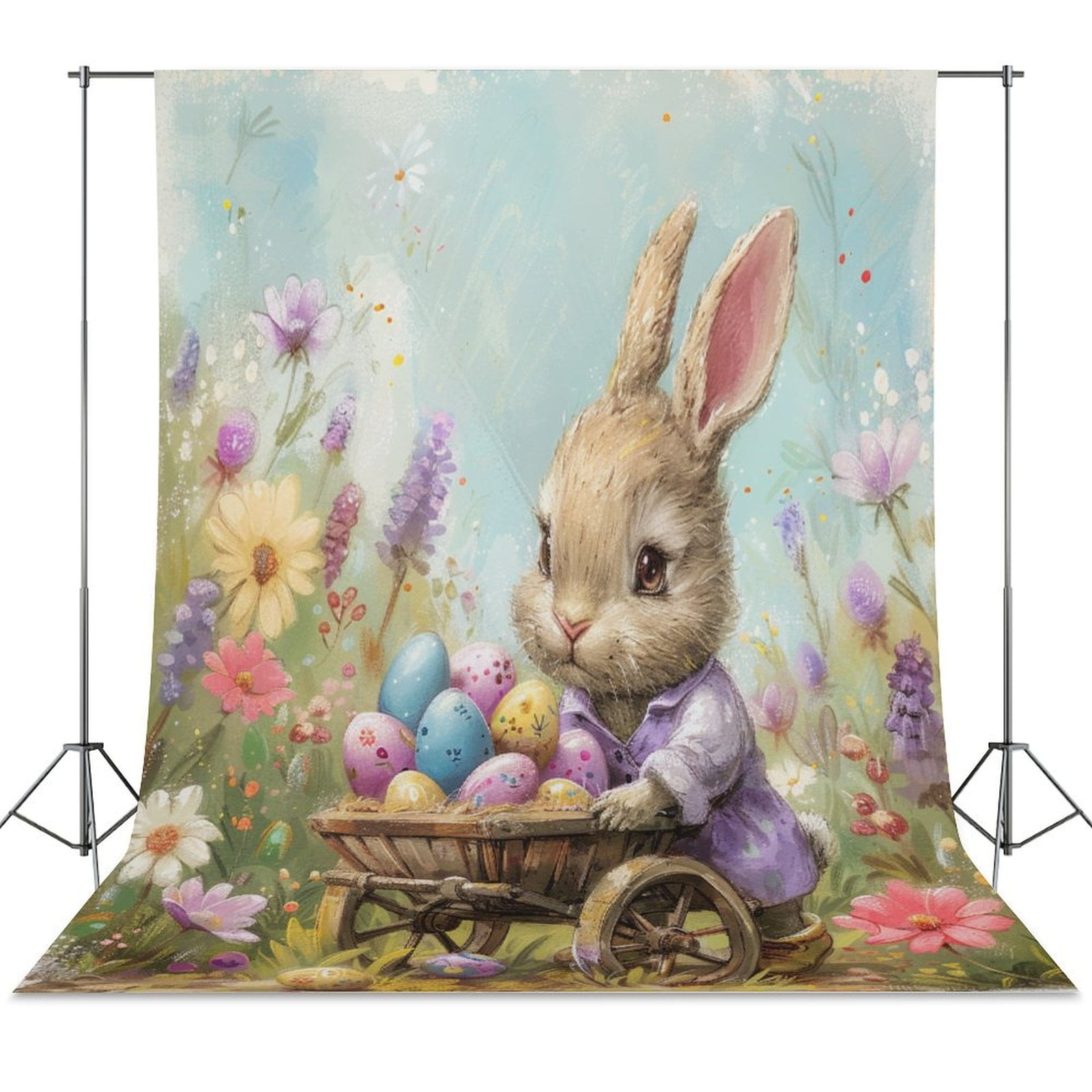 Easter Bunnies Rabbits Backdrops for Photography for Party Backdrop ...