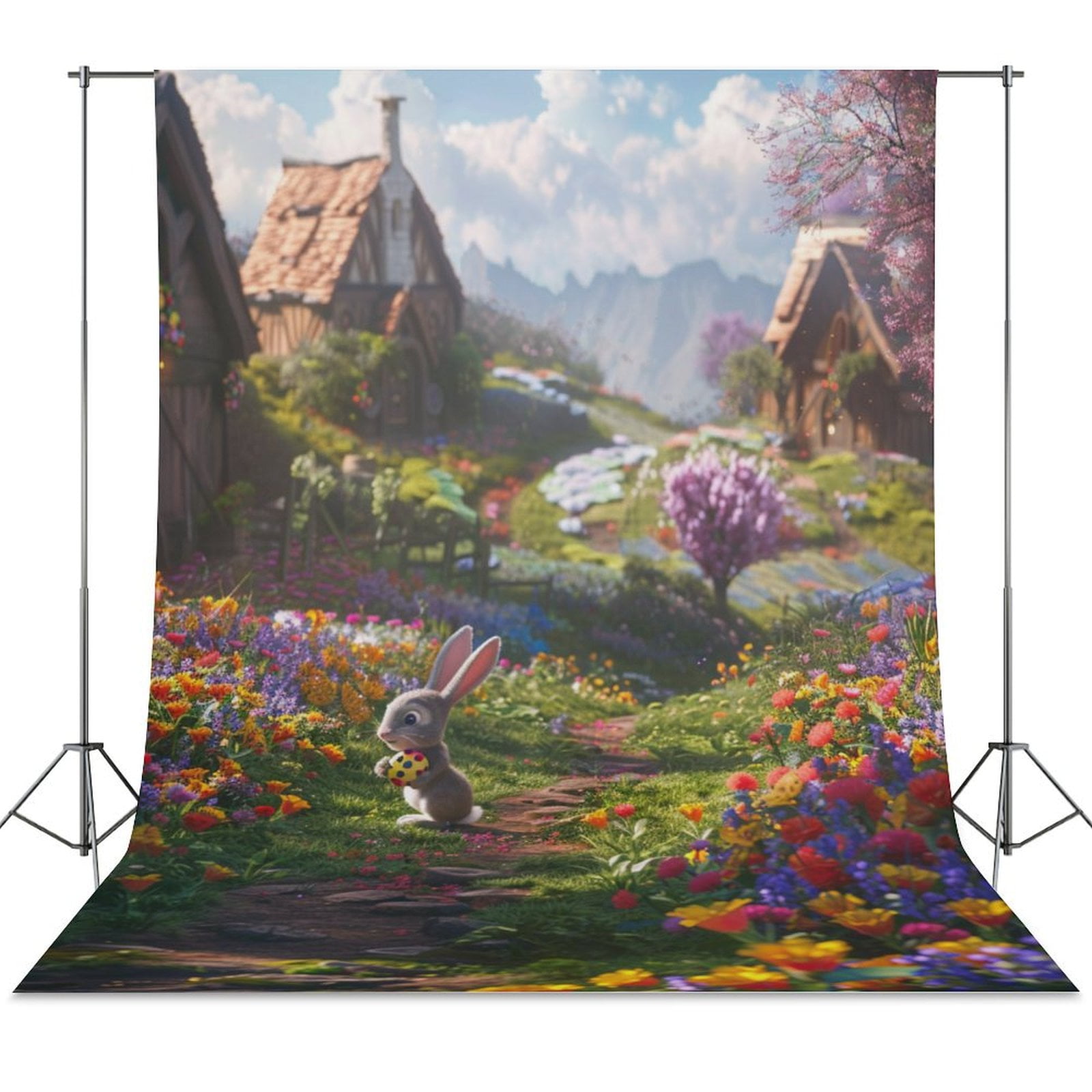 Easter Bunnies Rabbits Backdrops for Photography for Party Backdrop ...