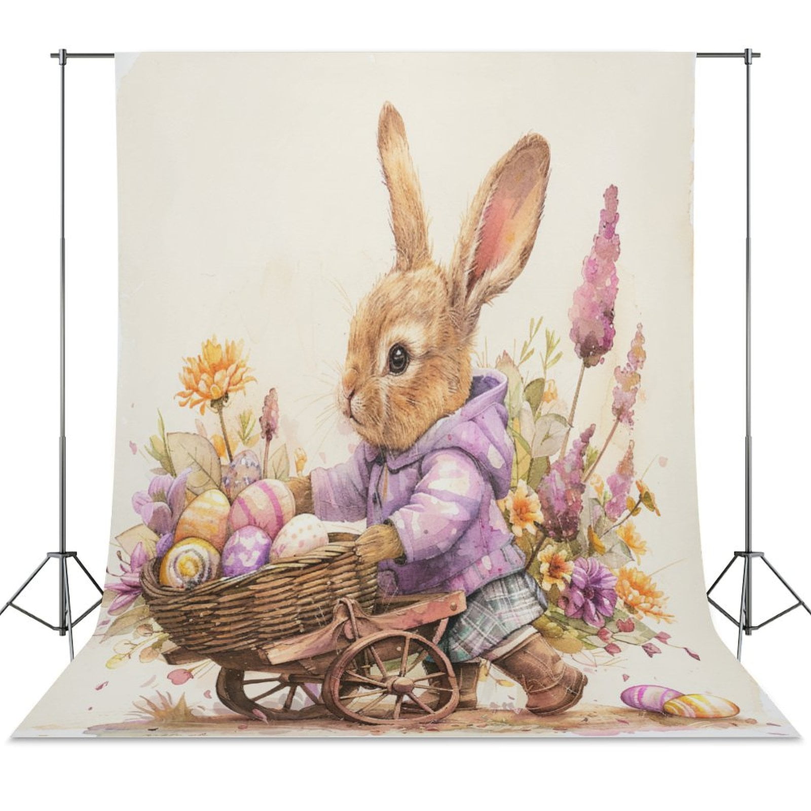 Easter Bunnies Rabbits Backdrops for Photography for Party Backdrop ...