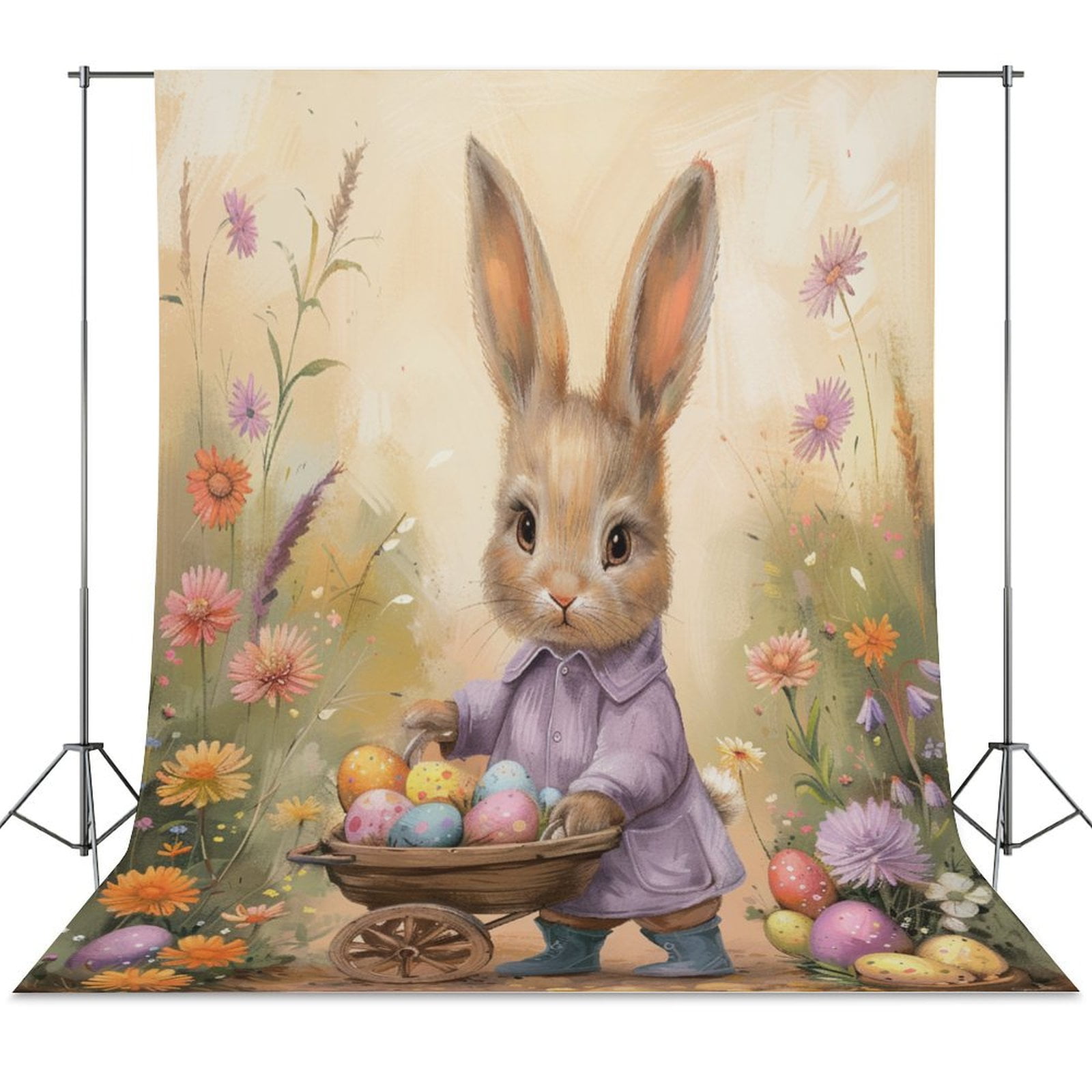 Easter Bunnies Rabbits Backdrops for Photography for Party Backdrop ...