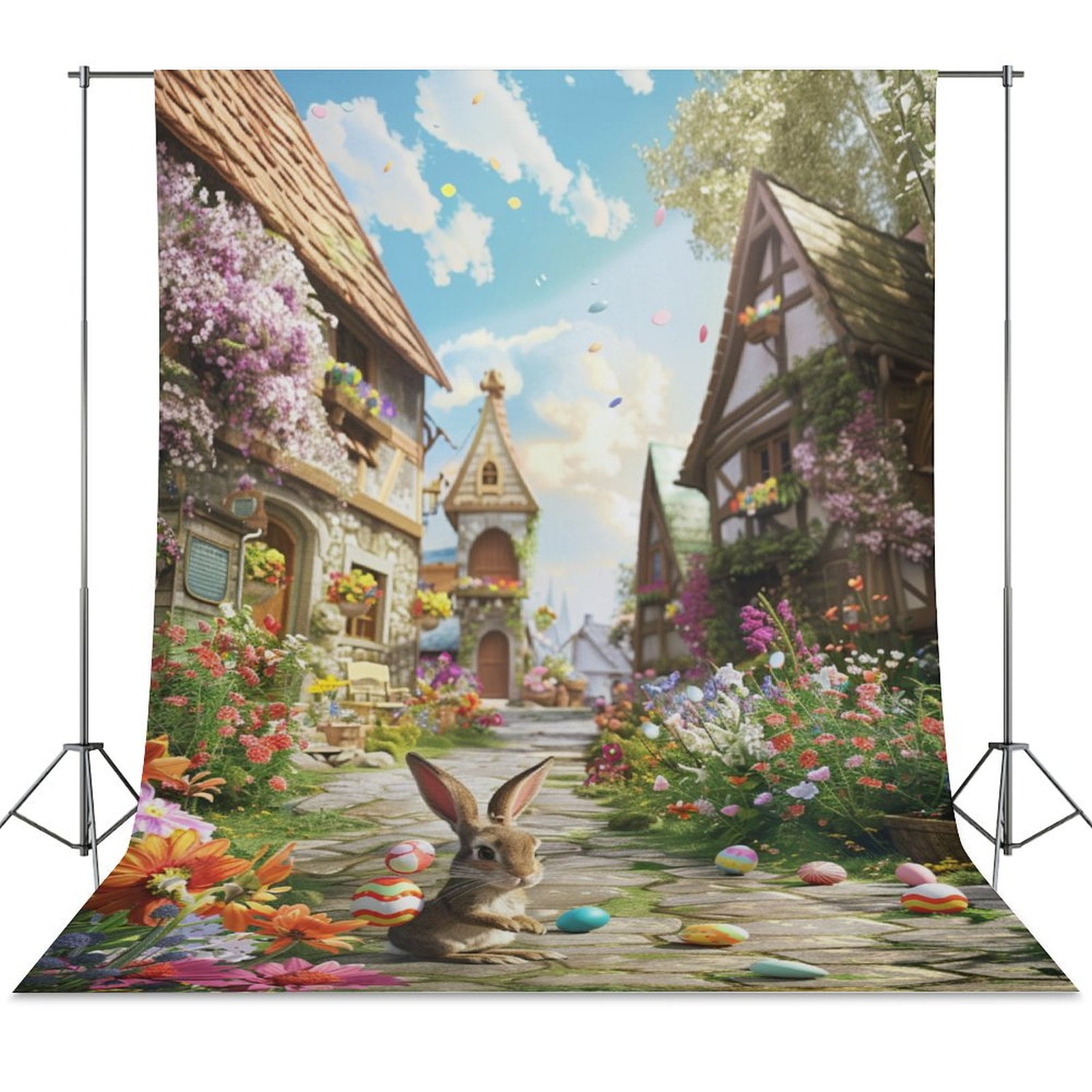 Easter Bunnies Rabbits Backdrops for Photography for Party Backdrop ...