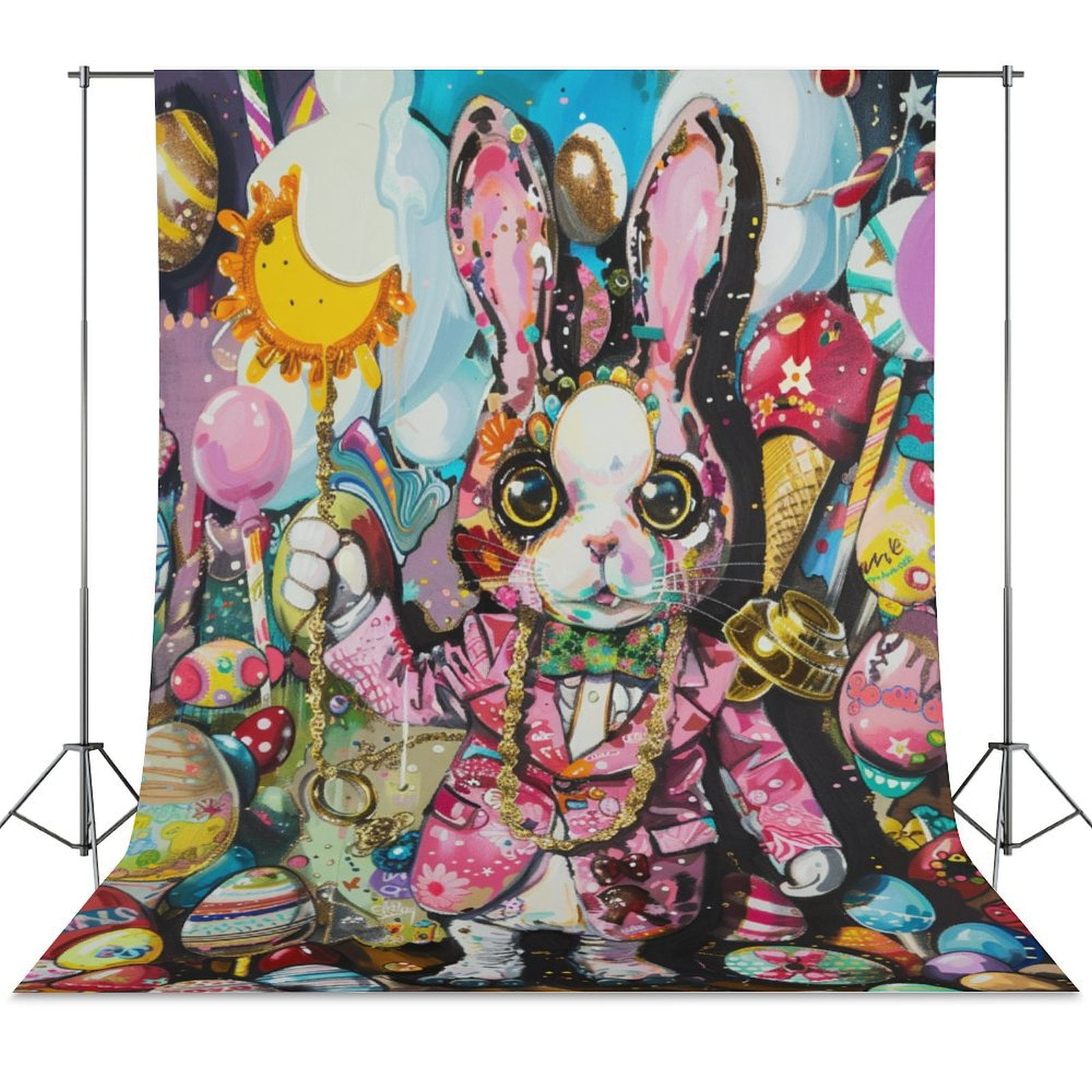 Easter Bunnies Rabbits Backdrops for Photography for Party Backdrop ...