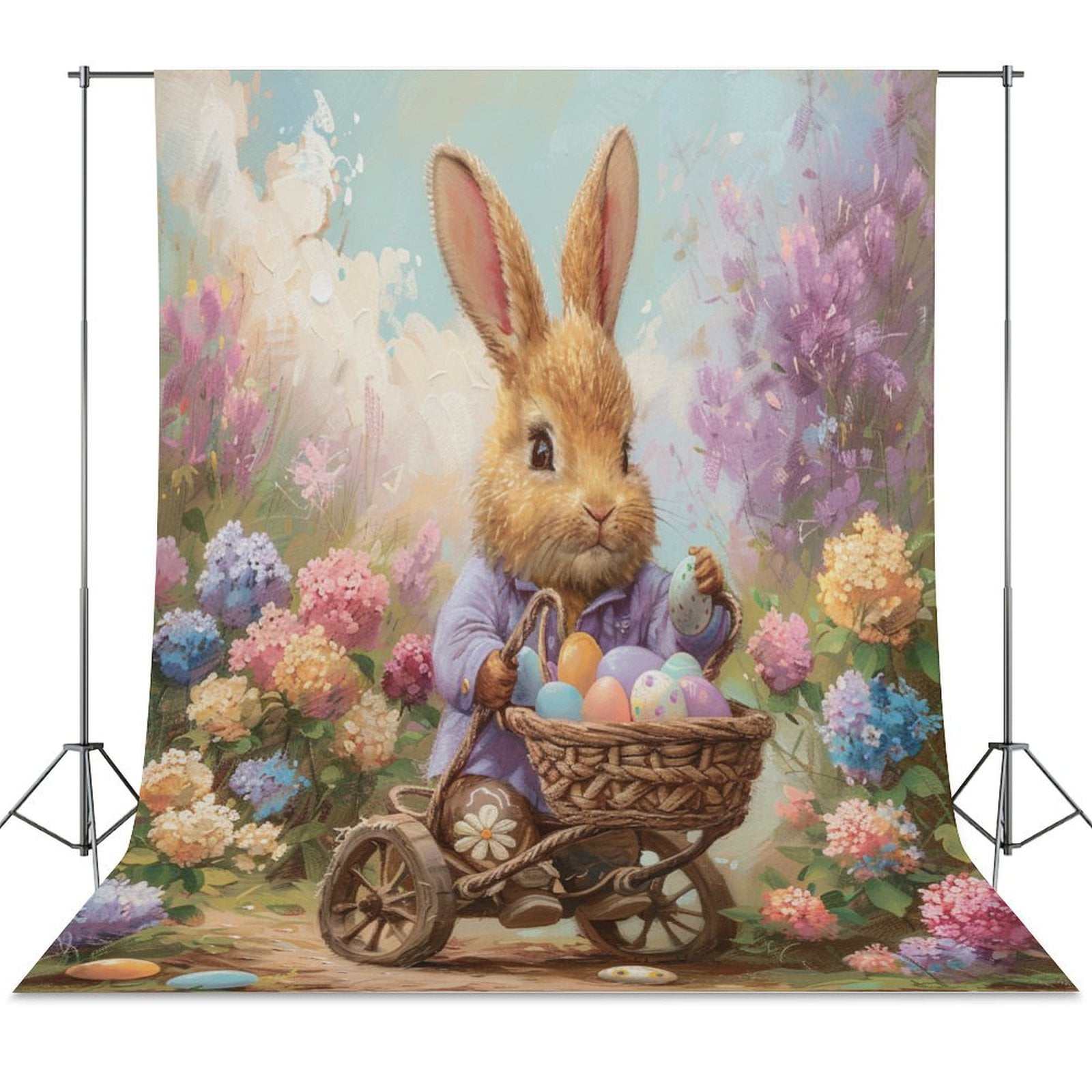 Easter Bunnies Rabbits Backdrops for Photography for Party Backdrop ...