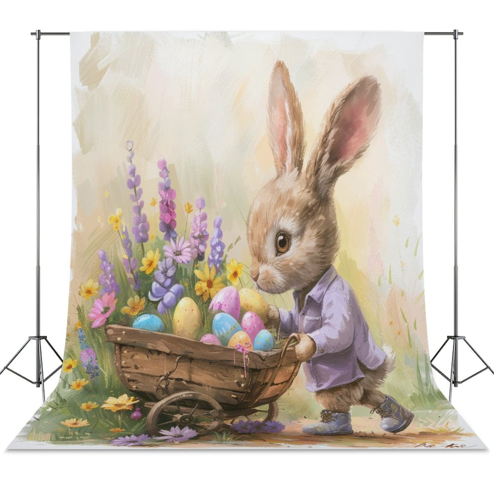 Easter Bunnies Rabbits Backdrops for Photography for Party Backdrop ...