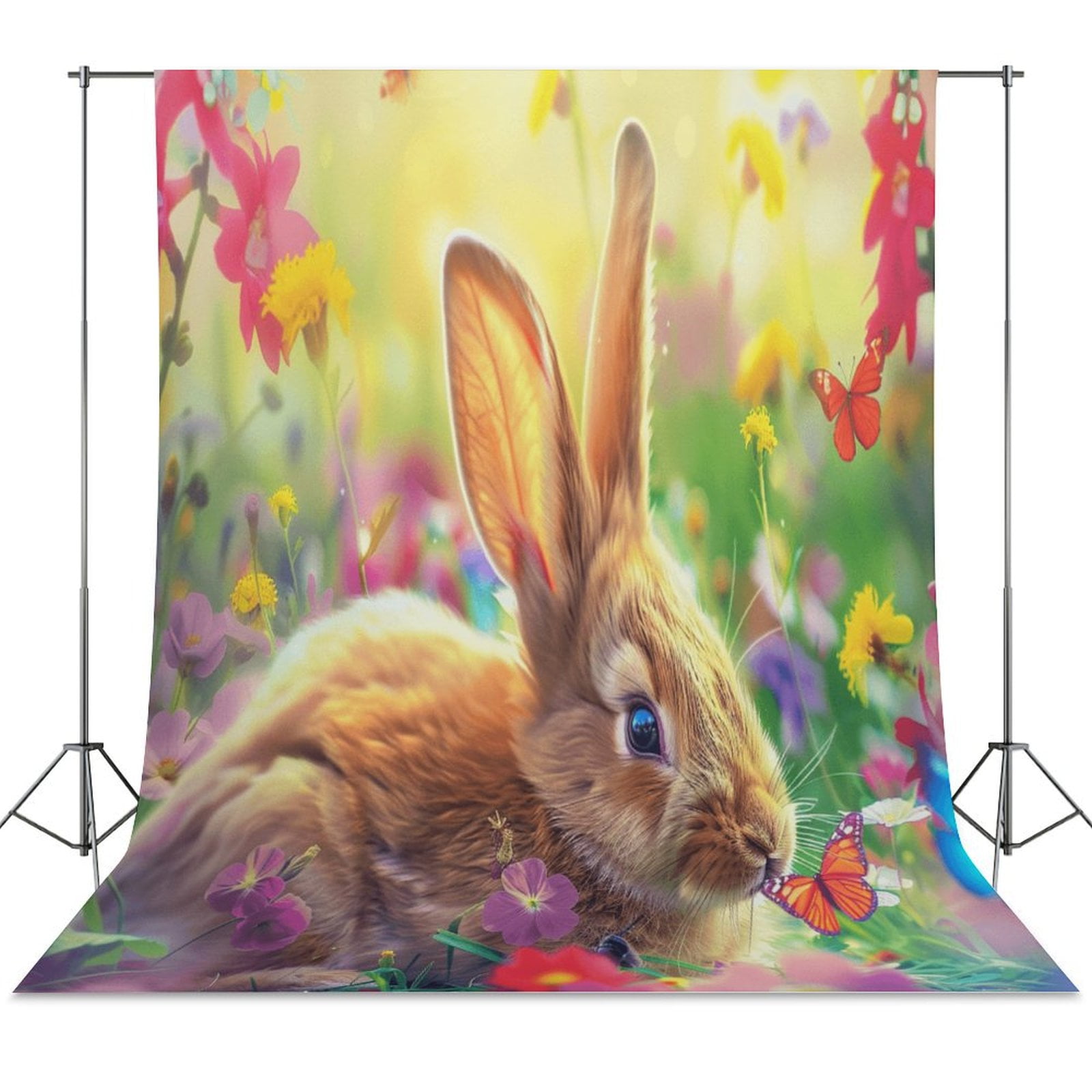 Easter Bunnies Rabbits Backdrops for Photography for Party Backdrop ...