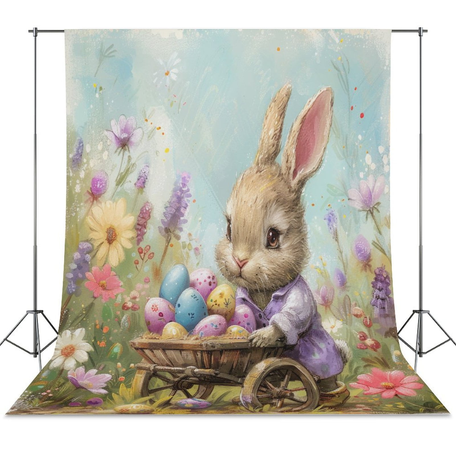 Easter Bunnies Rabbits Backdrops for Photography for Party Backdrop ...