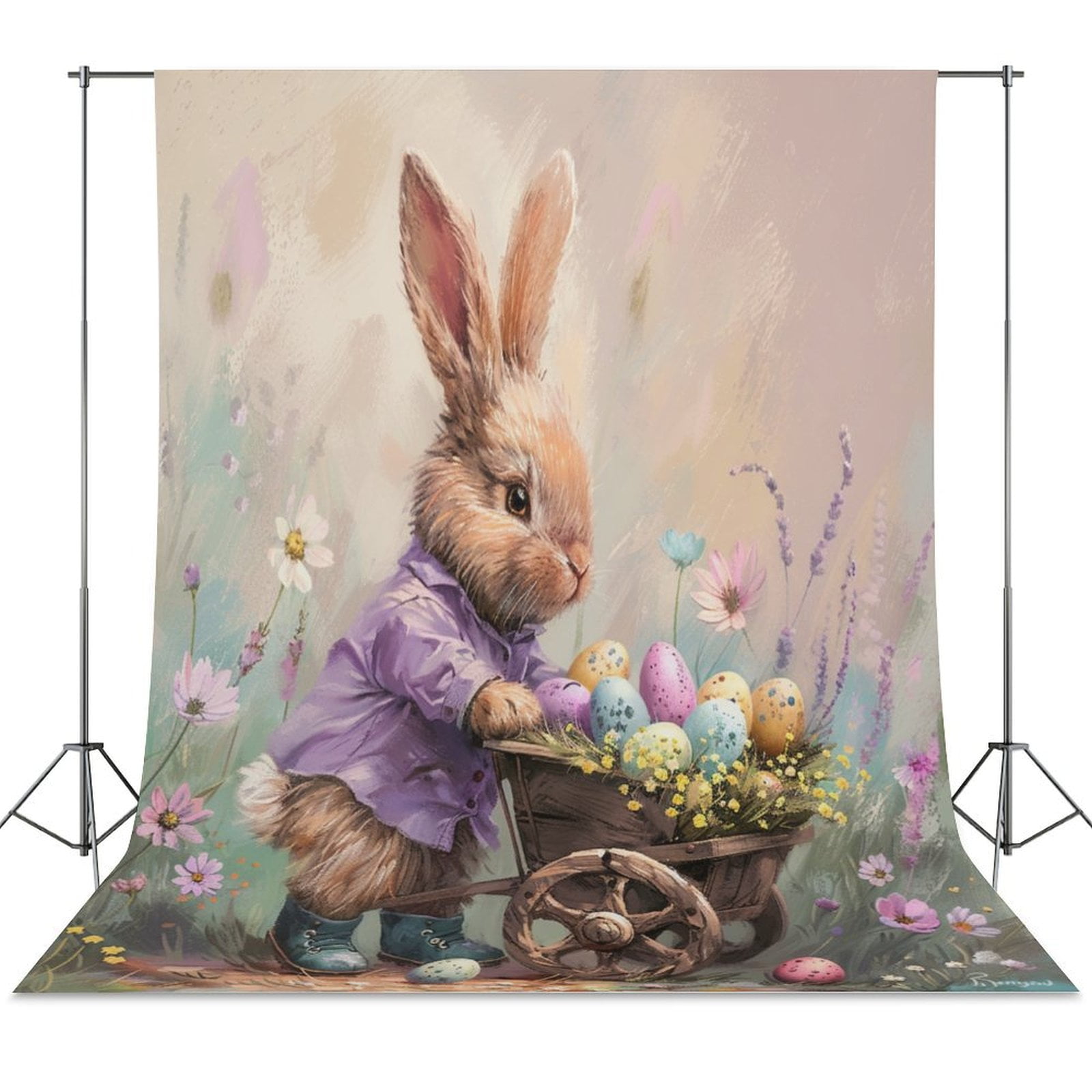 Easter Bunnies Rabbits Backdrops for Photography for Party Backdrop ...