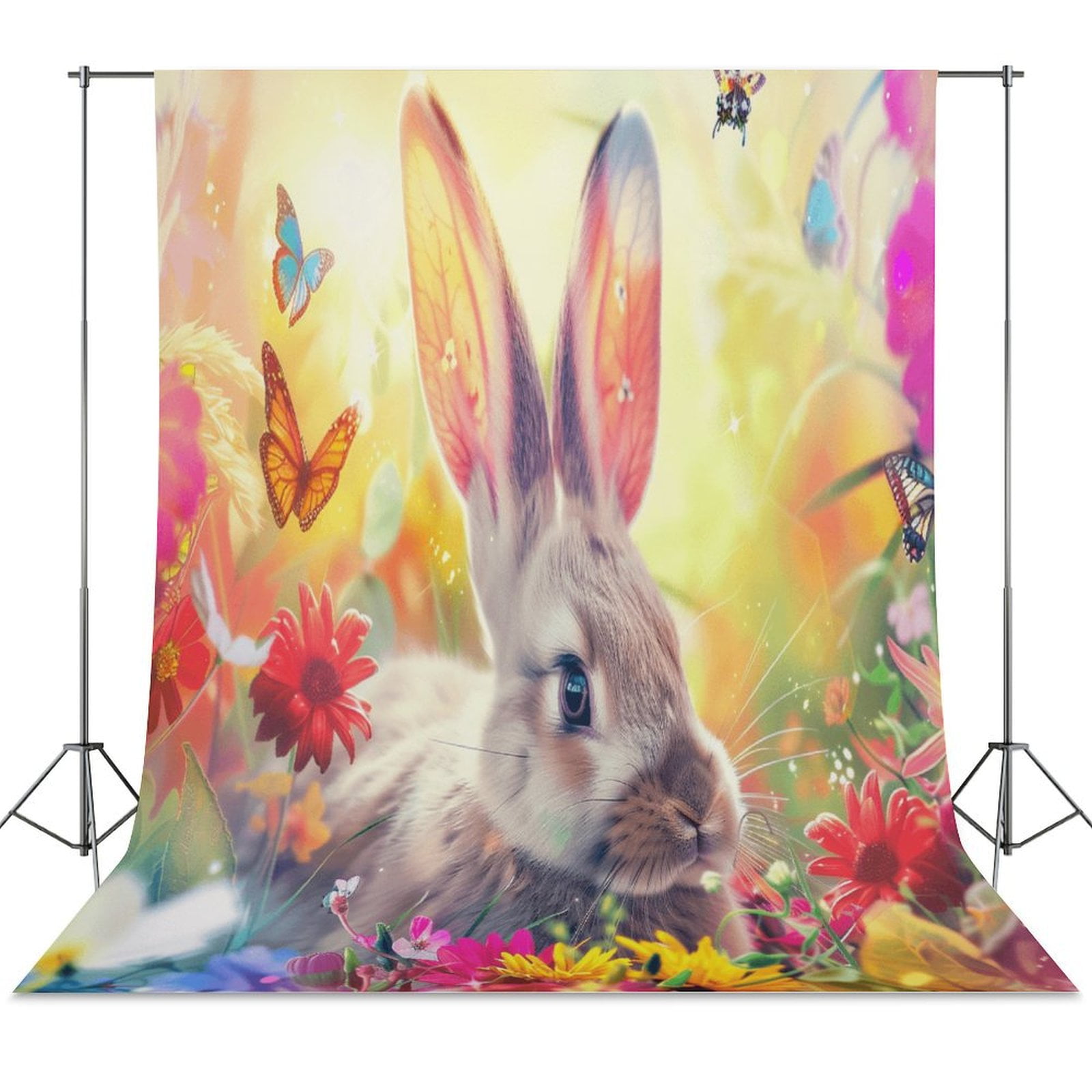 Easter Bunnies Rabbits Backdrops for Photography for Party Backdrop ...