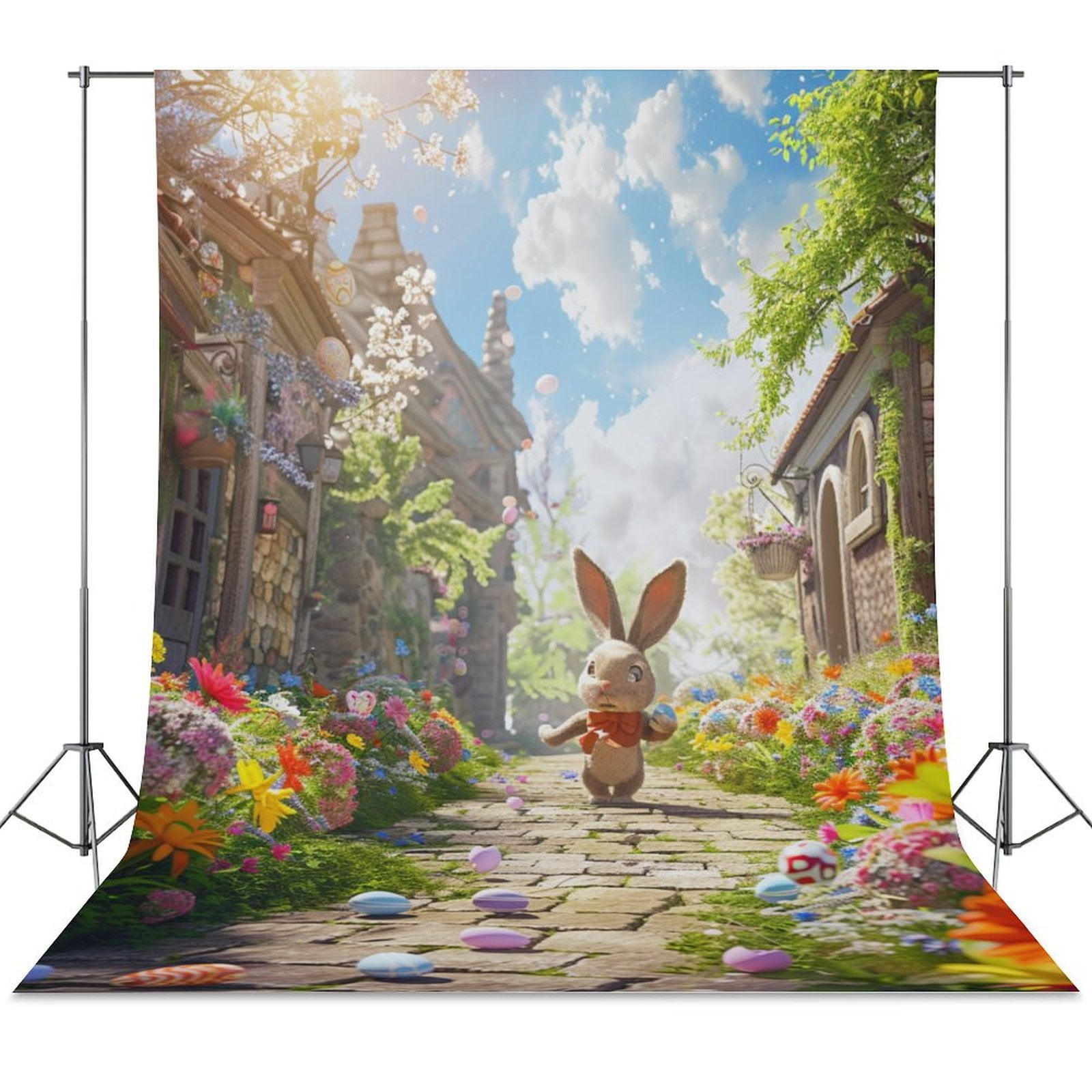Easter Bunnies Rabbits Backdrops for Photography for Party Backdrop ...