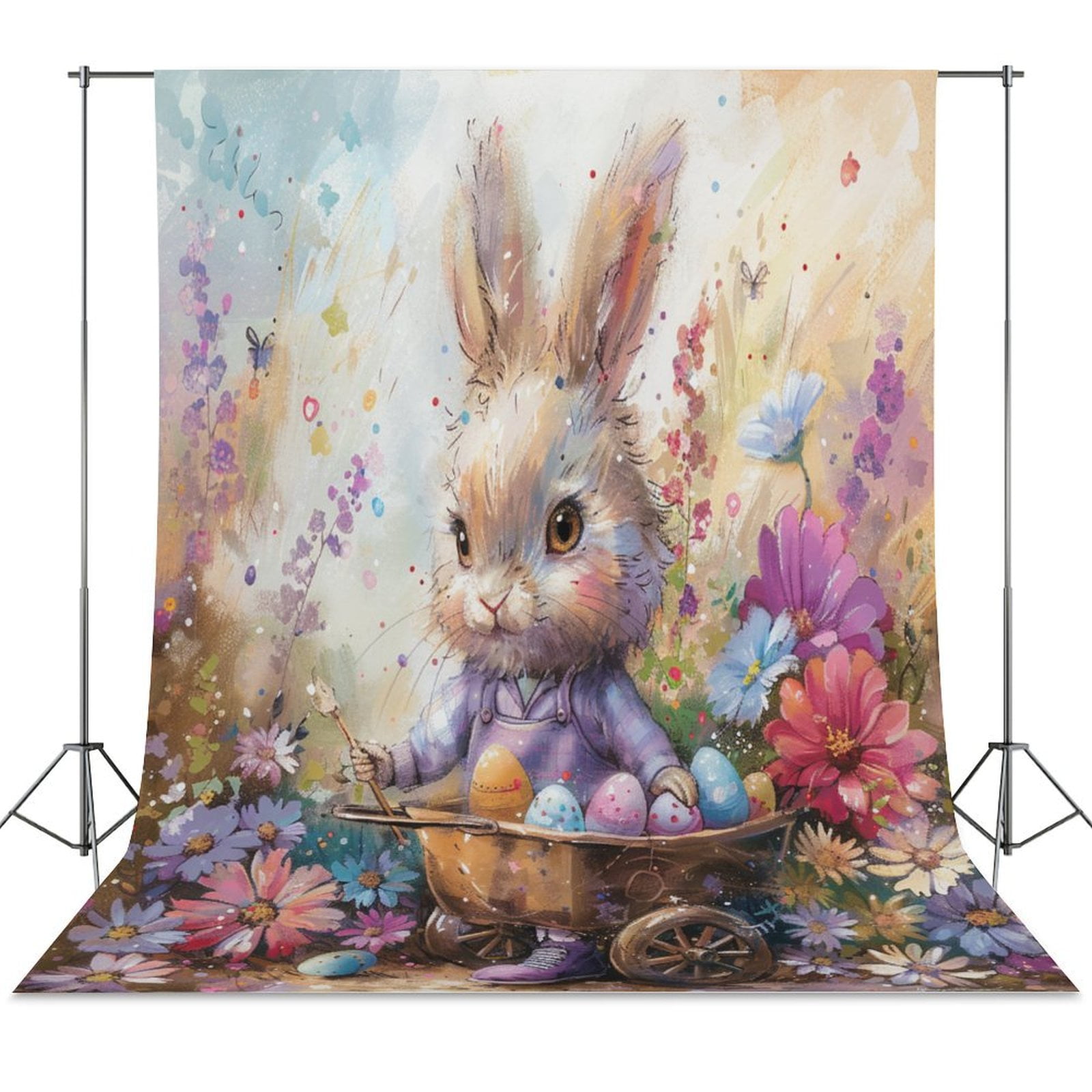 Easter Bunnies Rabbits Backdrops for Photography for Party Backdrop ...