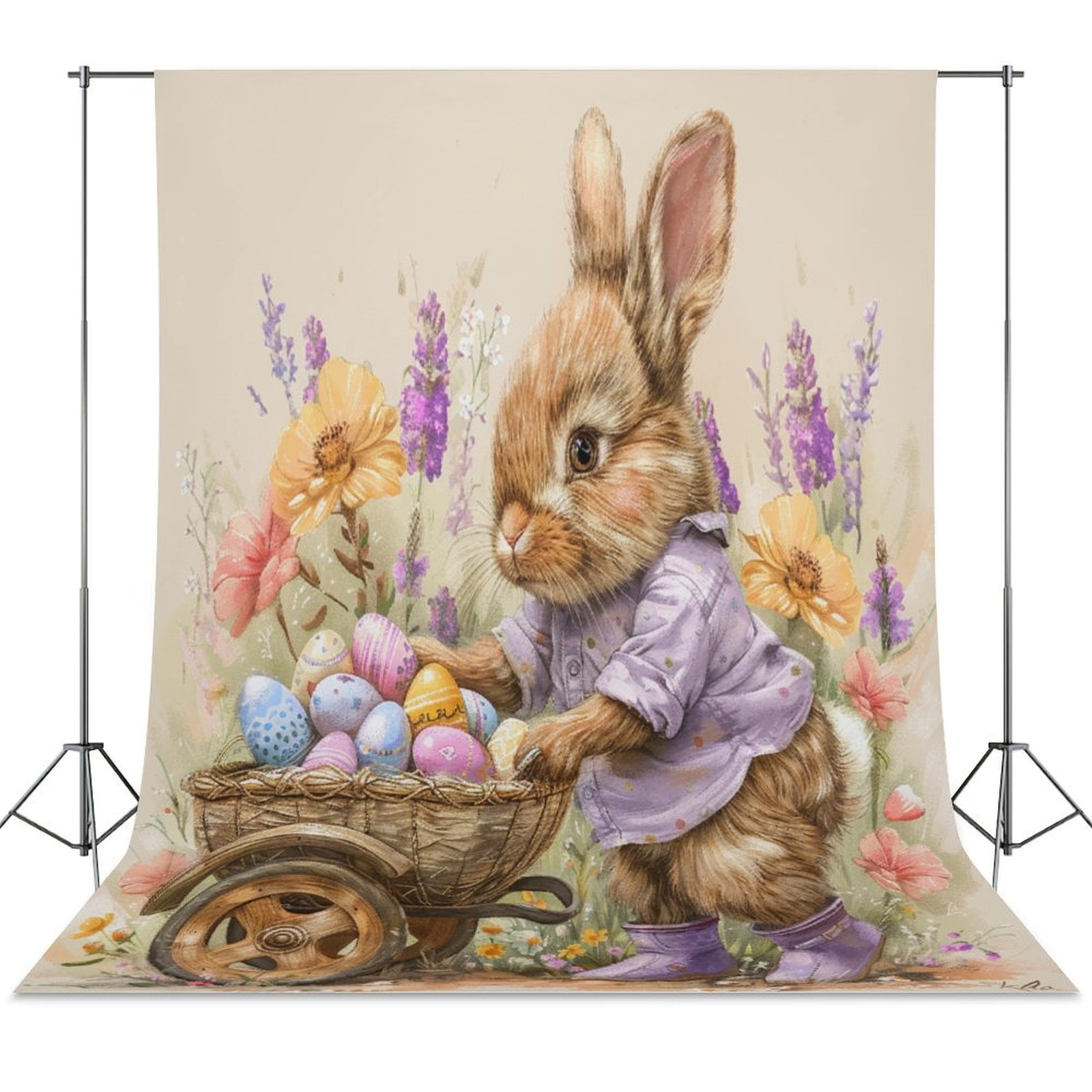 Easter Bunnies Rabbits Backdrops for Photography for Party Backdrop ...