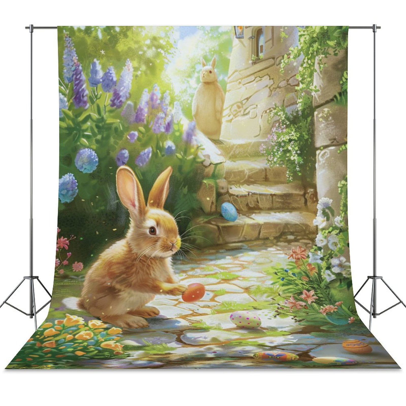 Easter Bunnies Rabbits Backdrops for Photography for Party Backdrop ...