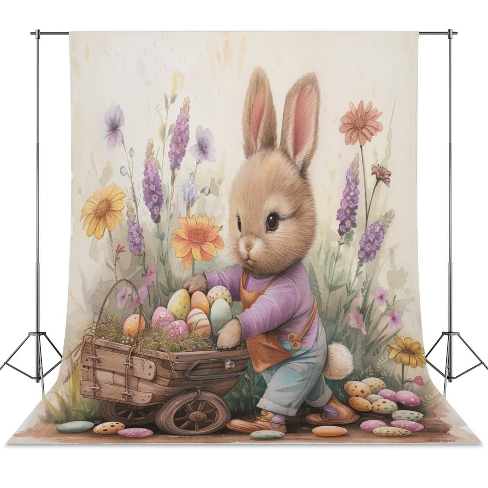 Easter Bunnies Rabbits Backdrops for Photography for Party Backdrop ...