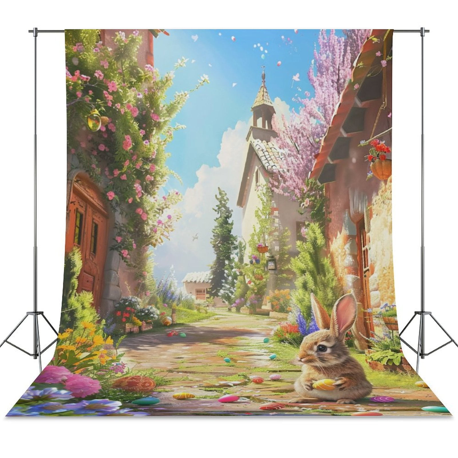 Easter Bunnies Rabbits Backdrops for Photography for Party Backdrop ...