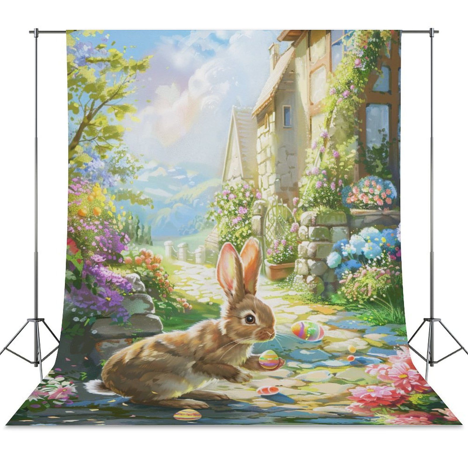 Easter Bunnies Rabbits Backdrops for Photography for Party Backdrop ...