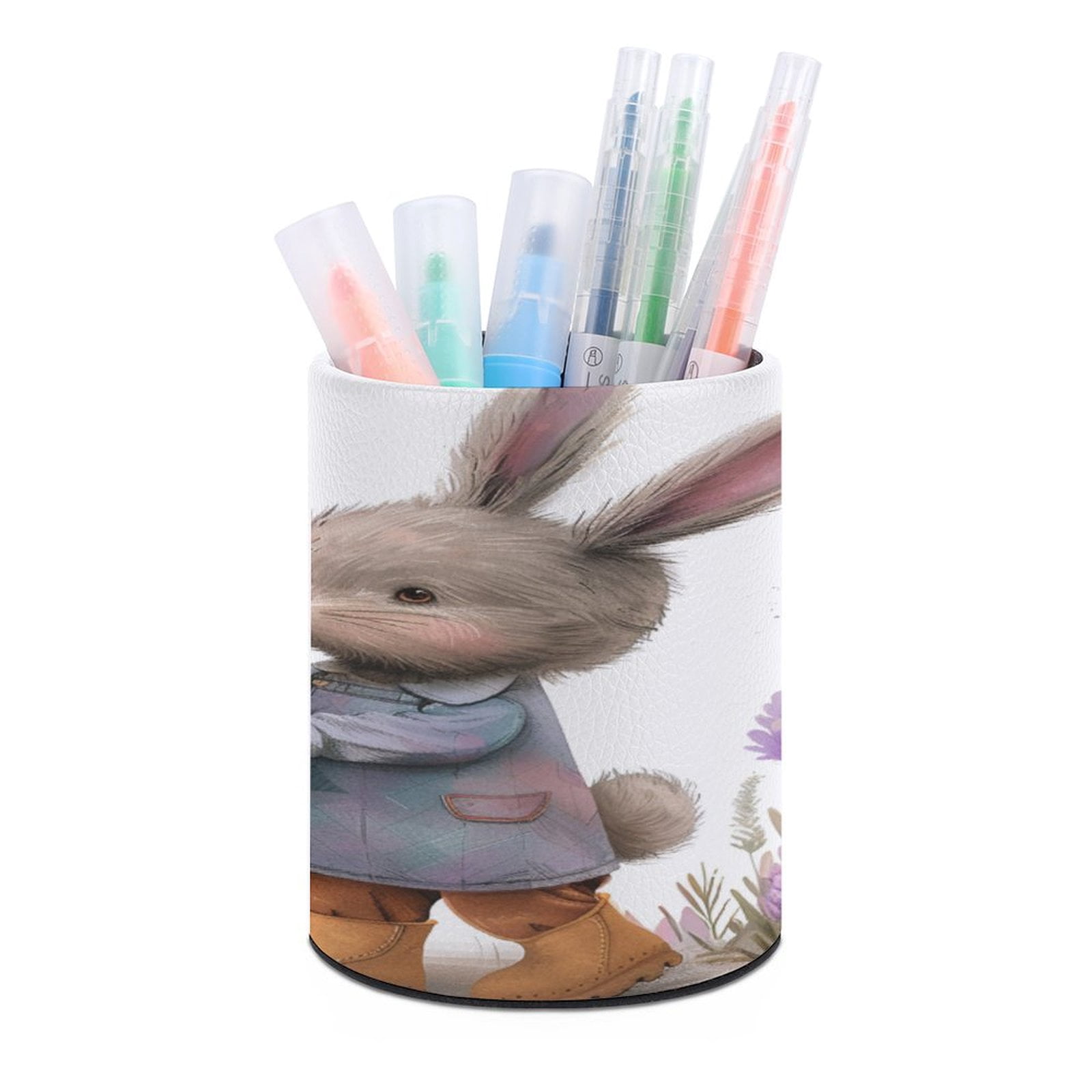 Easter Bunnies Rabbits Pen Holder for Desk, Pencil Organizer Office ...