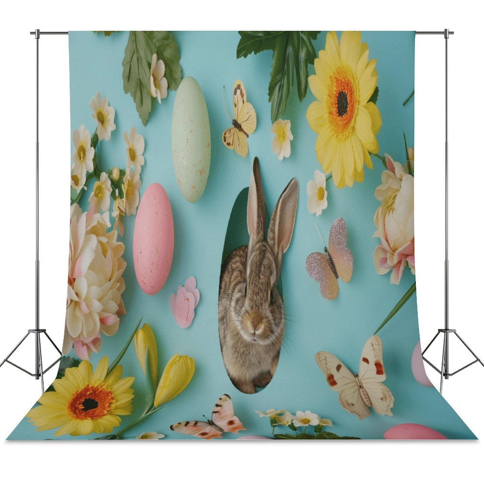 Easter Bunnies Rabbits Spring Backdrop Backdrops for Photography Photo ...