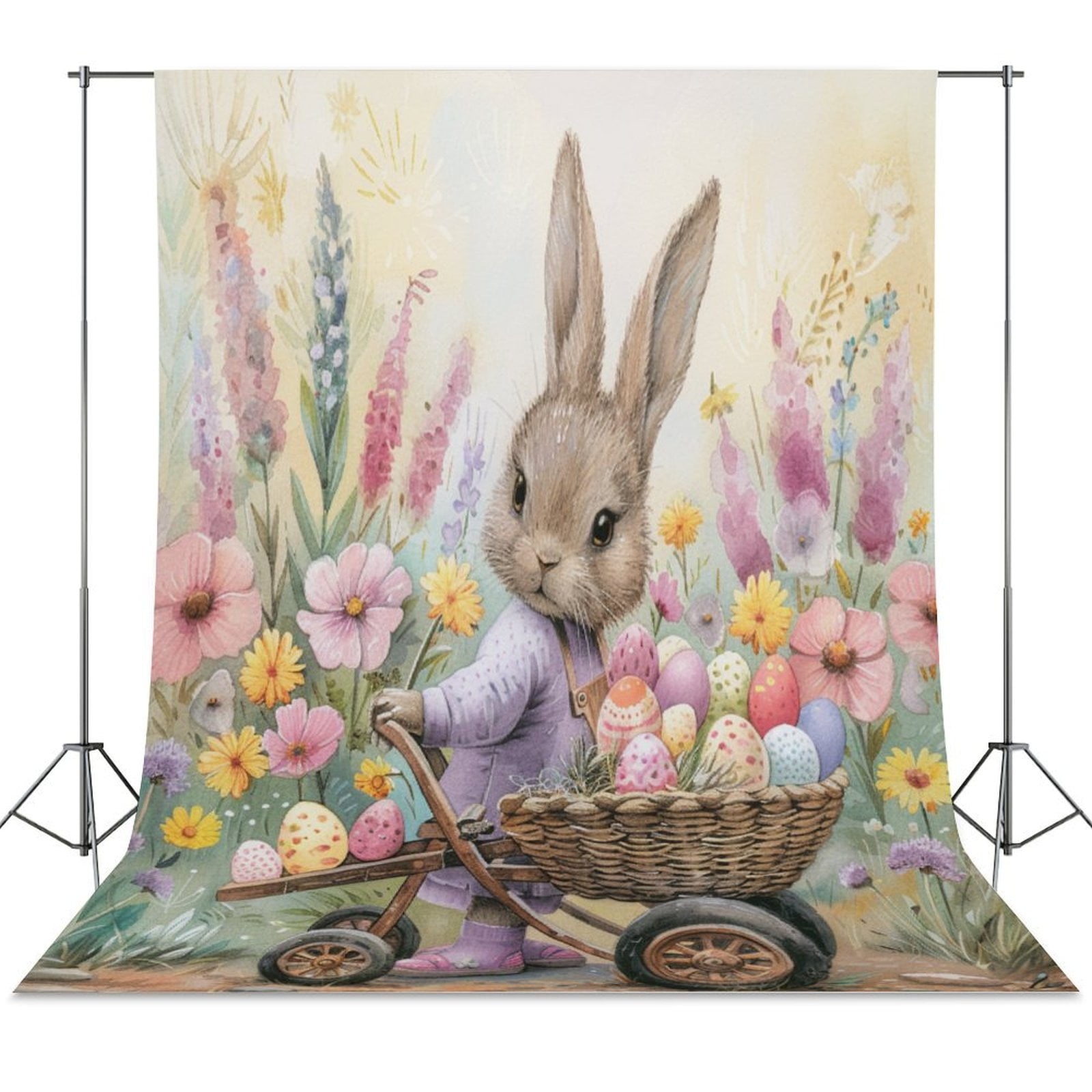 Easter Bunnies Rabbits Spring Backdrop Backdrops for Photography Photo ...