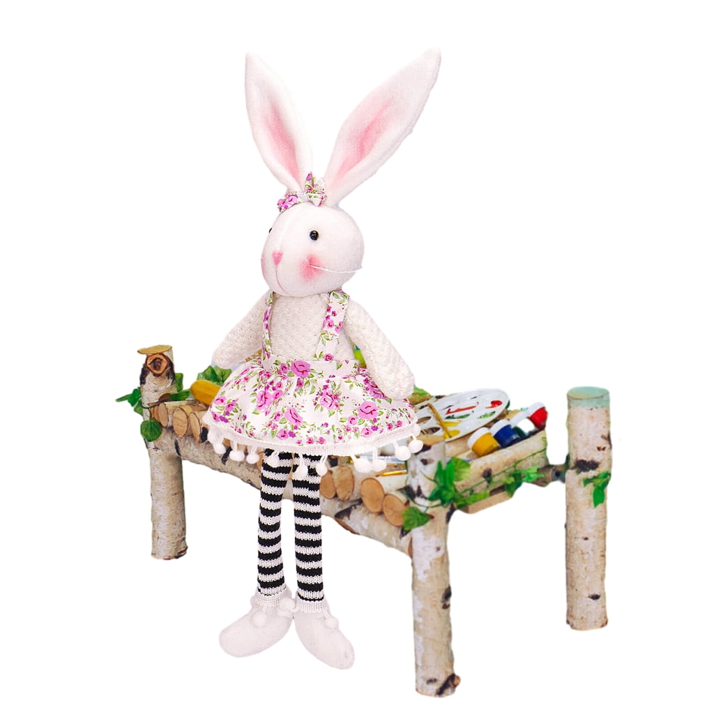 Easter Bunnies Stuffed Animal,Plush Easter Bunnies,Easter Tabletop ...