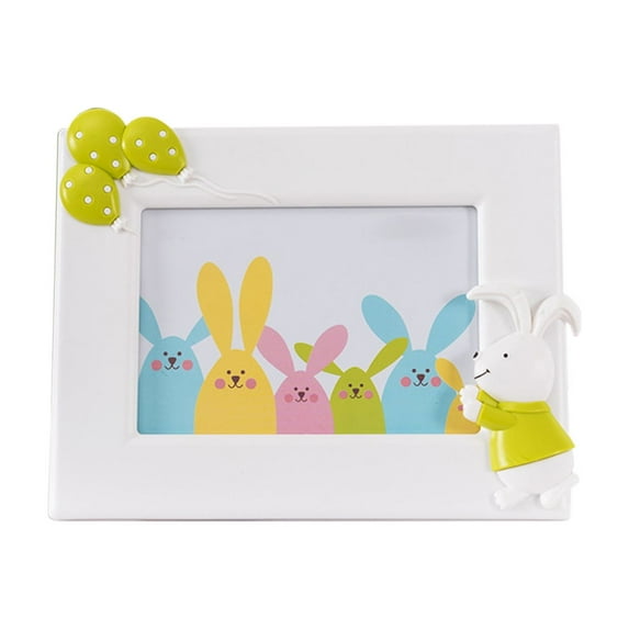 Easter Bunny 7 Inch Framed Figurine with Rope for Wall Decor, Spring ...