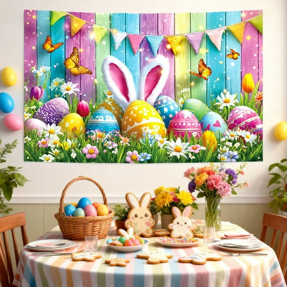 Easter Bunny Background Cloth Easter Bunny Photography Happy Easter ...