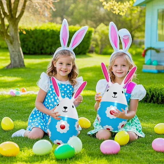 Easter Bunny Balloon Inflatable Egg Decor Spring Party Supplies Indoor ...