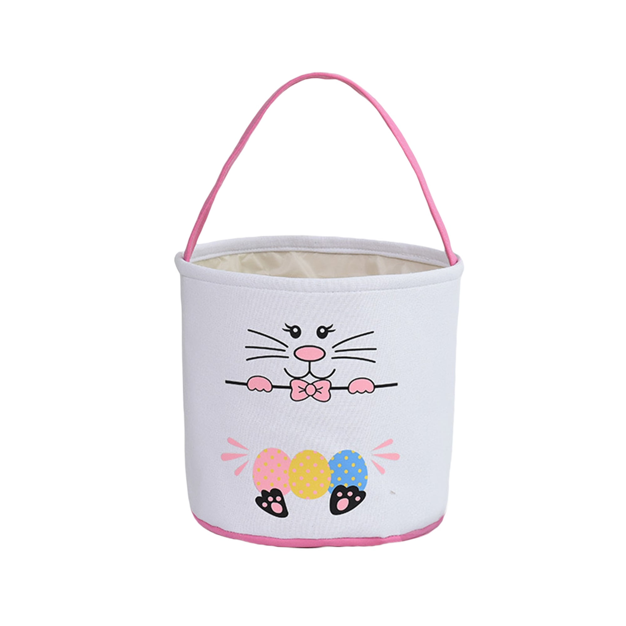 Easter Bunny Basket Bag Sequin Colors Kids Easter Egg Hunt Baskets ...