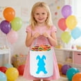 Easter Bunny Basket Bags,Rabbit Bucket Tote for Easter Egg Hunts ...