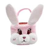 Easter Bunny Basket Bags, Rabbit Bucket Tote with Fluffy Ears for ...