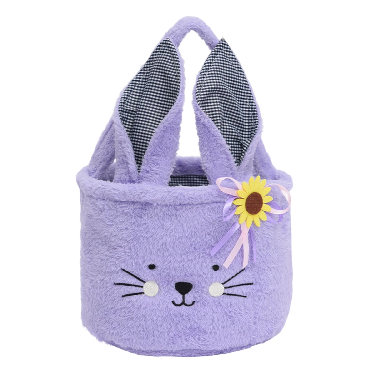 Easter Bunny Basket Plush Easter Bunny Tote Bags Cute Rabbit Design ...