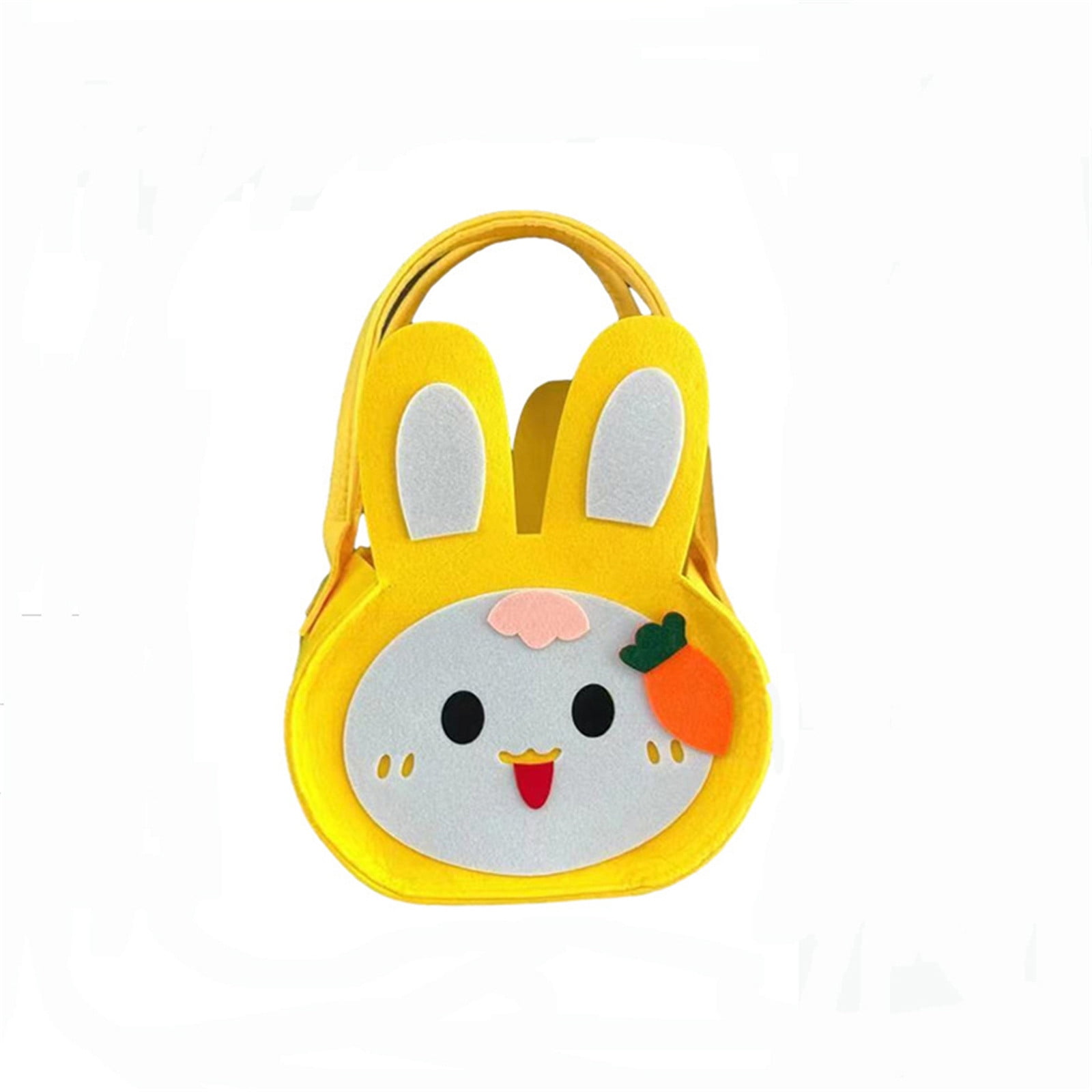 Easter Bunny Baskets, Cute Easter Egg Hunt Baskets for Kids, Canvas ...