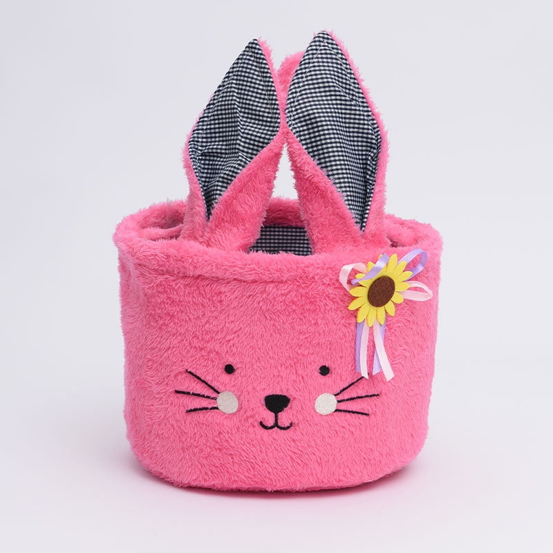 Easter Bunny Baskets , Large Easter Egg Hunt Baskets for Kids, Plush ...