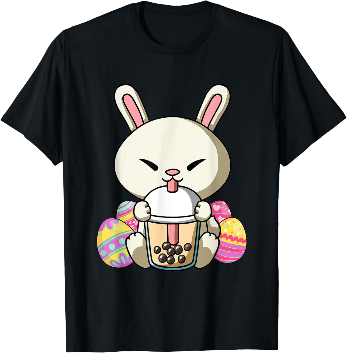 Easter Bunny Boba Milk Tea Bubble Tea Egg Hunt Easter T-Shirt - Walmart.com