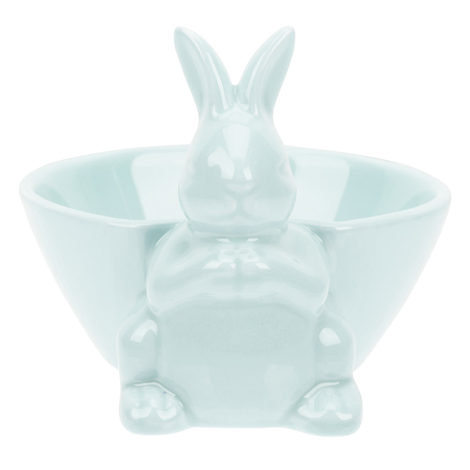 Easter Bunny Bowl Ceramic Candy Dish Appetizer Serving Platter Mini ...