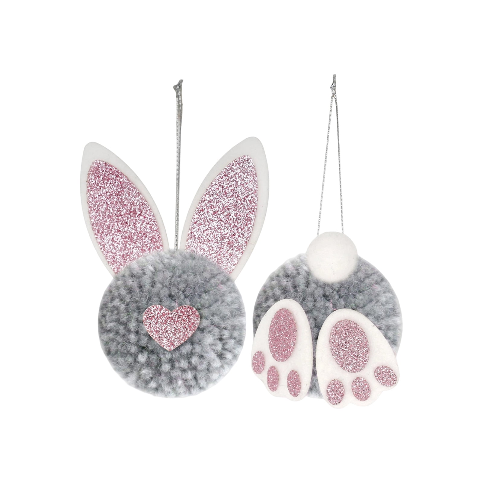 Easter Bunny Butt Ear Ornament， Cute Hanging Pendant for Indoor Easter ...