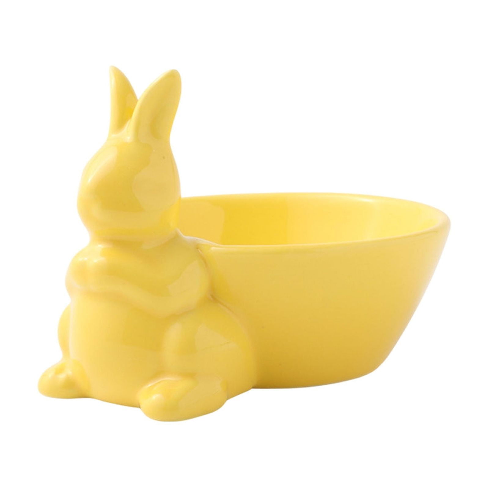 Easter Bunny Candy Dish Ceramic Easter Candy Bowl Snack Serving Bowl ...