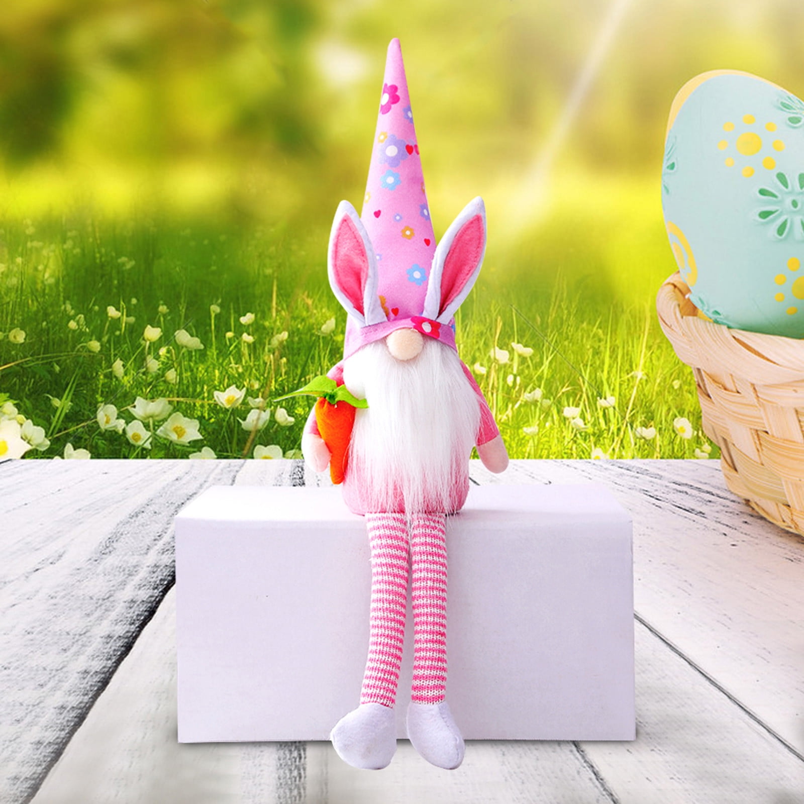 Easter Bunny Carrot Dwarf Faceless Doll Decoration Home Decorations ...