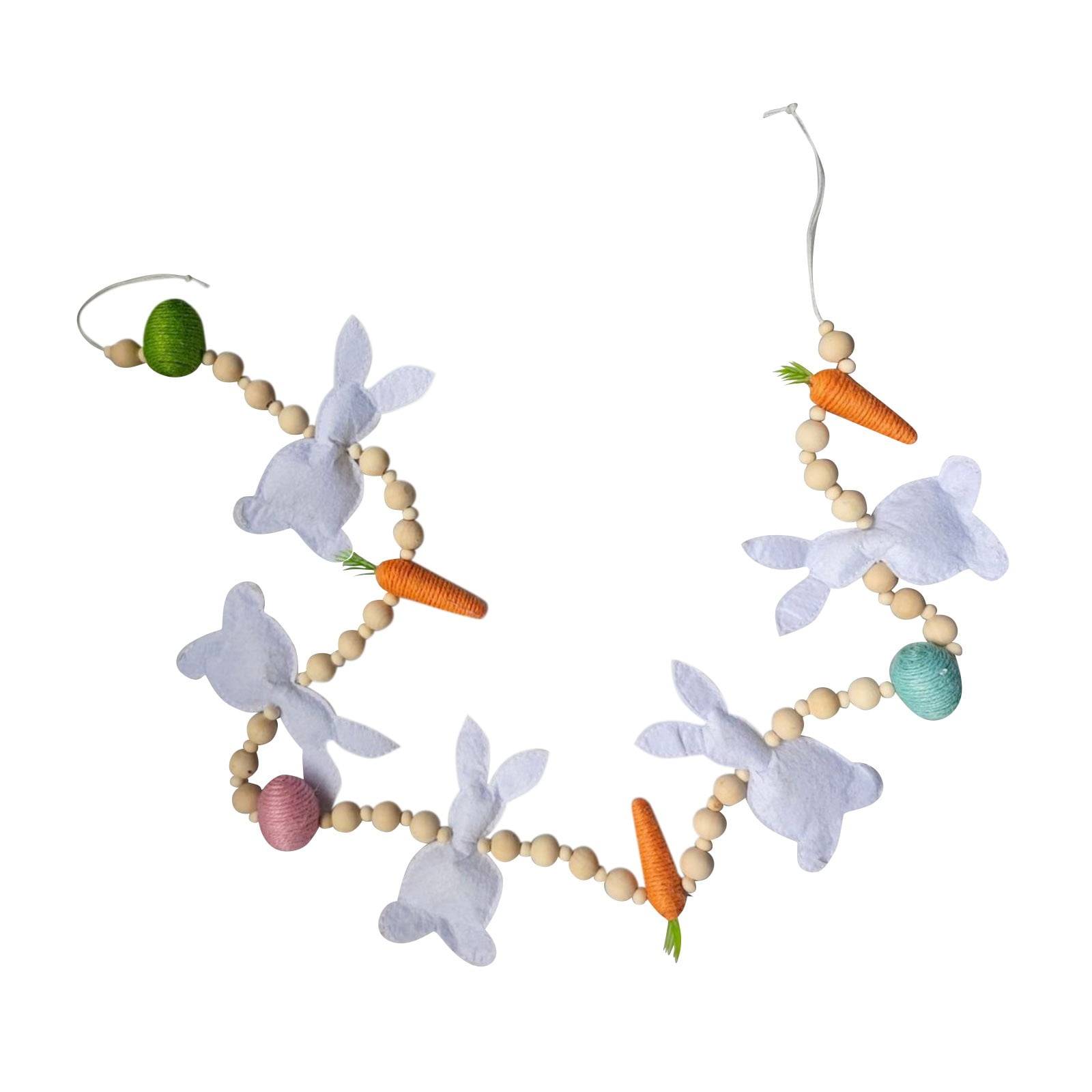 Easter Bunny Carrot Garland, Spring Easter Decoration Carrot Bunny Egg ...