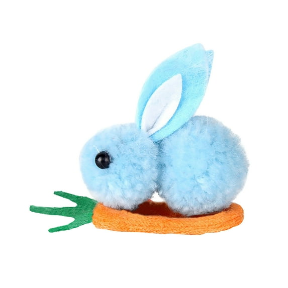 Easter Bunny Carrot Pom-Pom Hairpin, Cute Carrot Base Rabbit Hair Clip ...